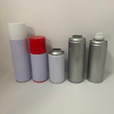 China 200ml 350ml 450ml 500ml Aerosol Spray Metal Tin Cans with Small Plastic Bottle for Chemical Paint Coating Hair Spray Air Fresh for sale
