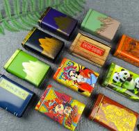 China Rectangular Hinged Tin Box Plated Metal Container For Small Craft Perfume Tinplate for sale
