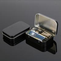 China Rectangular Hinged Tin Box Plated Metal Container For Small Craft Perfume Tinplate for sale