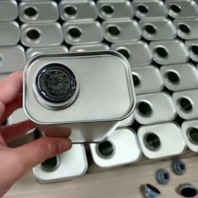 China 200ml 500ml Oil Tin Cans Airtight Metal Cylinder Offset Matte for Milk Candy Pills for sale