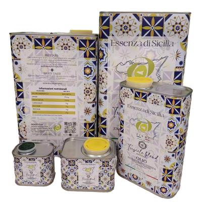 China 250Ml Metal Tinplate Can Olive Oil Can With Pump Head Packaging Tin Can Packaging for sale