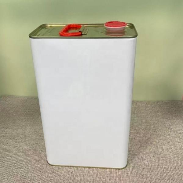 Quality 5L Silver Rectangle Tin Cans Paint Square Tinplate Cans for Chemical Coating Oil Gas Ink Glue Petrol Adhesives Sealants for sale