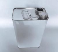 Quality 5L White Chiemial Tin Cans Rectangle Tin Square Metal Tinplate Cans With Screw for sale