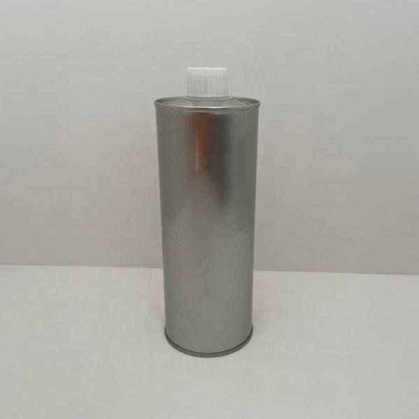 Quality 500ml 1L Round Metal Tin Can Tinplate Cans For Chemical Gas Oil Petrol Glue Paint Coating for sale
