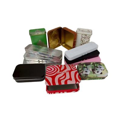 China Food Grade Rectangular Embossed Tinplate Metal Box for Cigar Candy Tea for sale