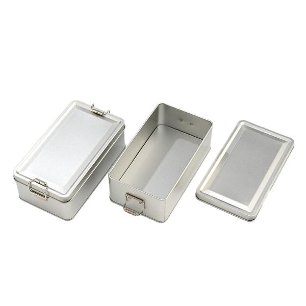 Quality Bakery Use Rectangle Tin Box Tinplate Metal for Cake Chocolate Candy Packaging for sale