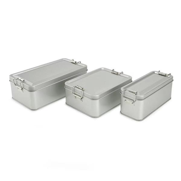 Quality Bakery Use Rectangle Tin Box Tinplate Metal for Cake Chocolate Candy Packaging for sale