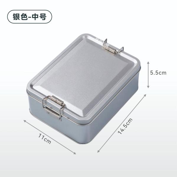 Quality Bakery Use Rectangle Tin Box Tinplate Metal for Cake Chocolate Candy Packaging for sale