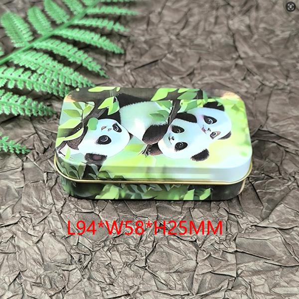 Quality Mini Tin Box Hinged Rectangular Lid Embossed Metal Tin Case For Candy Chocolate for sale