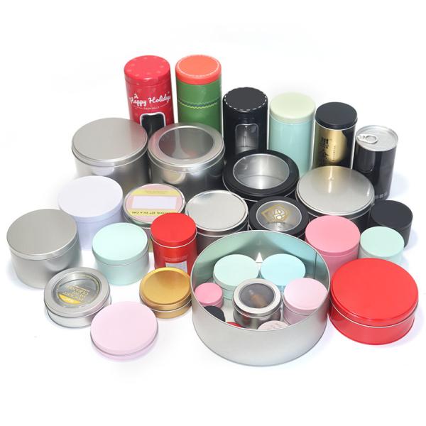 Quality Custom Christmas Tin Box for Gift Square and Round Dessert Tin Can for sale