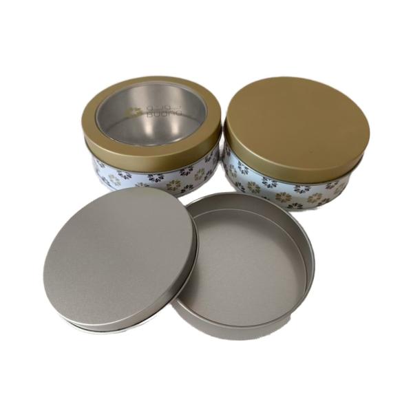 Quality Chocolate Vacuum Caviar Tin Boxes 50g 100g 125g Metal Cans For Gift Food Packaging for sale