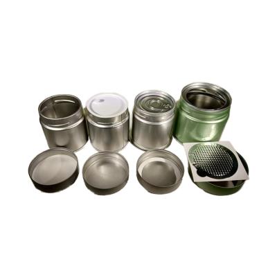 China Custom Matcha Tins Printing Boxes Matcha Tea Metal Can Container for sale