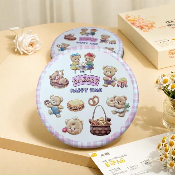 Quality Snowflake Crisp Metal Boxes Candy Cookie Packaging Storage Tins Tinplate Cartoon Shaped Gift Iron Cans for sale