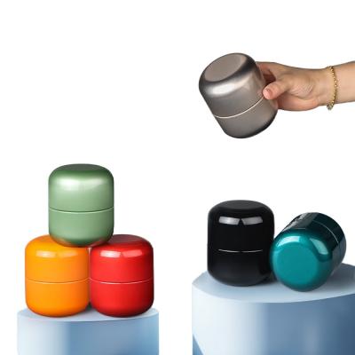 China Industrial Use Tea Tin Cans Tinplate Tea Pot Screw Cap Bullet Shape for sale