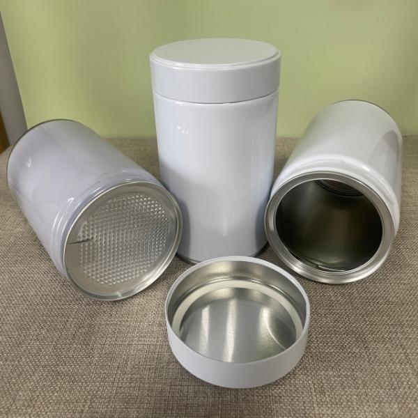 Quality 50G 70g 100g Tea Tin Cans Round Print Tinplate for Matcha Green Tea Powder Metal for sale