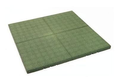 Cina 500x500x40mm Pavimenti in gomma per palestra Pavimenti per sollevamento pesi rosso / giallo in vendita