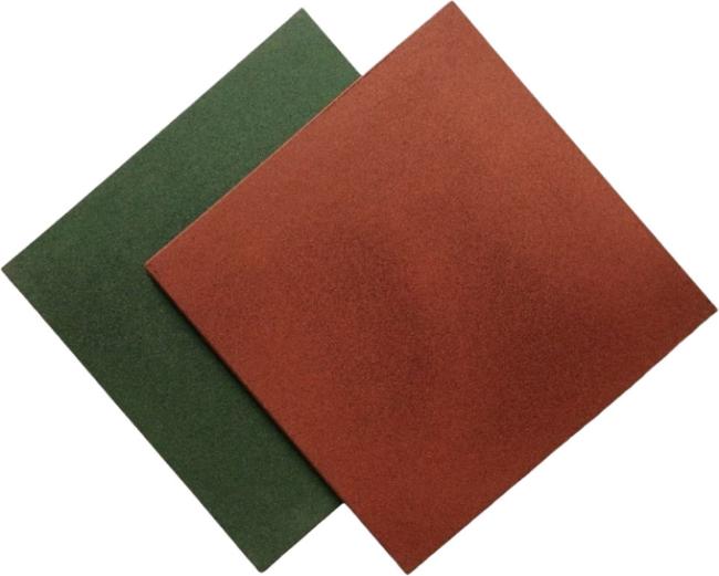 Outdoor rubber flooring installation