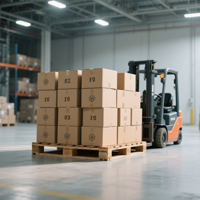 Packaging example for rubber gym mats