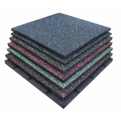 China Blaue Gummi-Gymnastik-Bodenfliesen 500x500mm 1000x1000mm EPDM-Gummi-Fliesen zu verkaufen