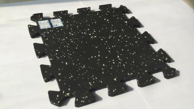 Cina Pavimento in gomma blu anti scivolamento per palestra 500*500 mm in vendita