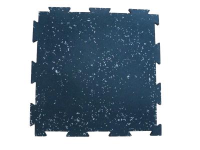 Cina Pavimento in gomma blu anti scivolamento per palestra 500*500 mm in vendita