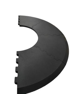 Cina 1000*600mm Matte da ginnastica di gomma nero terrazzamento Matte antiscivolo in vendita