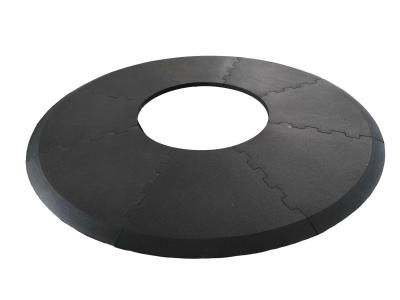 China 1000*600mm Rubber Gym Mats Black Grounding Earthing Mat Anti Slip for sale