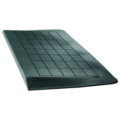 Cina Rampa di gomma riciclata 1000x200x30 mm Rampa di gomma di soglia di transizione Nero in vendita
