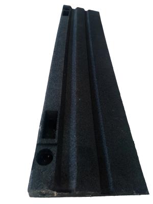 Cina Rampa di gomma riciclata 1000x200x30 mm Rampa di gomma di soglia di transizione Nero in vendita