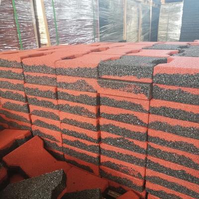 China Customized Horse Stable Rubber Floor Green Interlocking Rubber Pavers For Horse Barns for sale