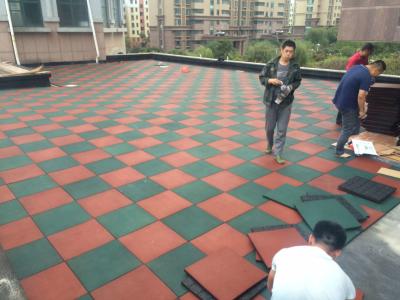 China Sound Insulation Outdoor Rubber Floor Shock Absorbing Outdoor Playground Rubber Mats Blue for sale