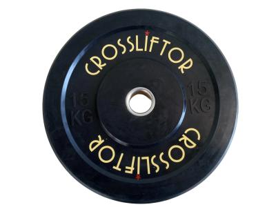 Cina Piastre di manubri in gomma da 51 mm Piastre di peso per attrezzature da fitness da 15 kg Nero in vendita