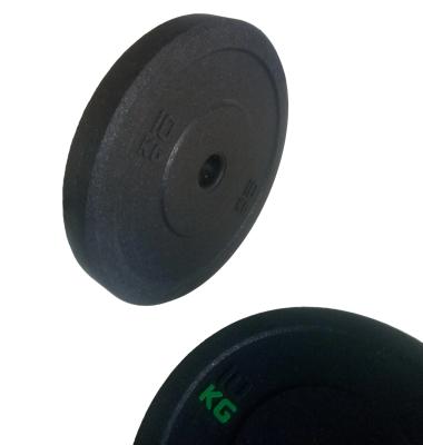 Cina Piastre di manubri in gomma da 51 mm Piastre di peso per attrezzature da fitness da 15 kg Nero in vendita