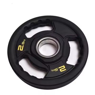 Cina 5.5 Lb Piastre di gomma Unisex Tri Grip Piastre olimpiche 2,5 kg in vendita