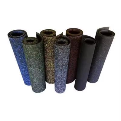 China Dirt Resistant Gym Rubber Flooring Rolls 3mm - 12mm Anti Slip Floor Mat Roll for sale