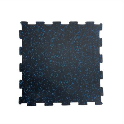 China Interlocking Rubber Fitness Floor Tiles 1000x1000mm Impact-Resistant for sale