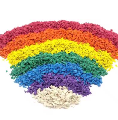 China Customized EPDM Rubber Pellets: Green, Blue, And Yellow Options For Playgrounds for sale