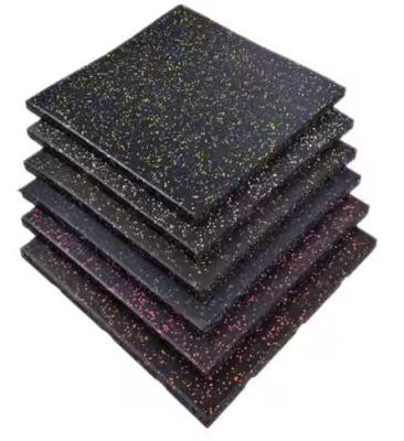China High-Density EPDM Rubber Gym Flooring with 60-70 ShoreA Hardness and 500*500mm Size for Sports Facilities for sale