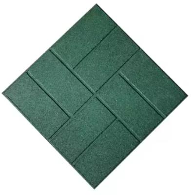 China High-Density 60-70 ShoreA Rubber Flooring Tiles 500×500mm for Outdoor Playgrounds for sale