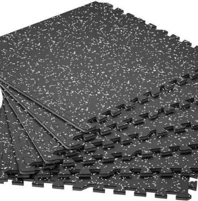 China High Density Shock Absorbent Impact-Resistant Interlocking Rubber Mat for Professional Gym Flooring for sale