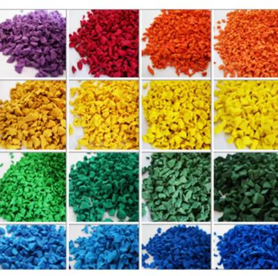 China Impact-Absorbing EPDM Rubber Granules for Playground Flooring and Running Tracks with -40°C to 100°C Temperature Range for sale