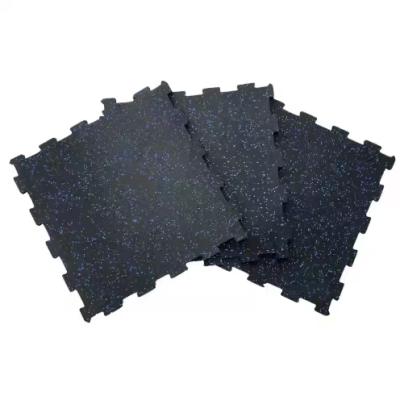 China High-Density Interlocking Rubber Mat with 60-70 ShoreA Hardness and 1.5g/cm3 Density for Shock Absorption for sale