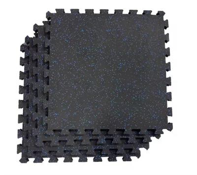 China 1000x1000mm 20mm Thickness Interlocking Rubber Mat with 1.5g/cm3 Density for Gym Flooring for sale