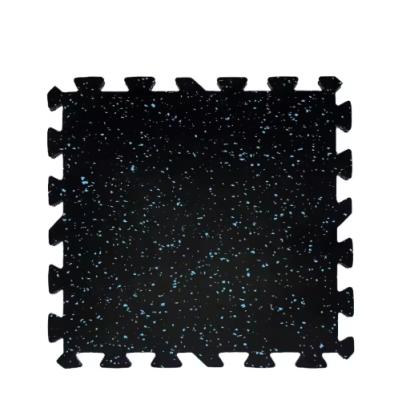 China High Density Shock Absorbent Impact-Resistant Interlocking Rubber Mat For Gym Flooring for sale