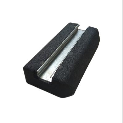 China Heavy-Duty Anti-Vibration Rubber Mounting Feet with Recycled Rubber Granules and 60-70 ShoreA Hardness for 400*180mm HVAC Systems for sale