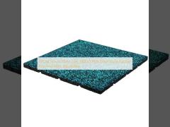 Piastrelle per pavimenti sportivi EPDM 1000X1000X15mm Materassi per pavimenti di gomma per palestra traspiranti
