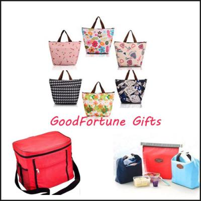 China Convenient Custom Bag Stylish Printed Canvas Large Insulated Lunch Tote for sale