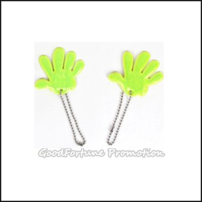 China printed logo Eco pvc reflective vest traffic safety item keychain keyrings gift for sale