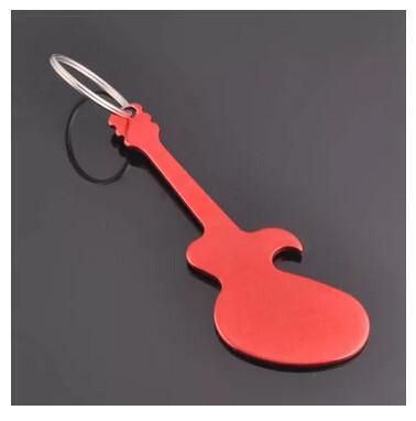 Cina Nuovo prodotto regalo creativo metallo guita apribottiglie chiavi da chiavi portachiavi in vendita