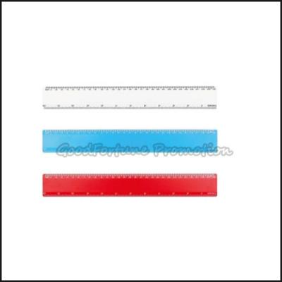 China Promotional 12" printed logo Eco PS straight ruler business gift school supplier for sale